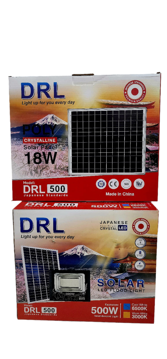 500W Solar LED Flood & 18W Solar Panel Set – West Tech Shipping