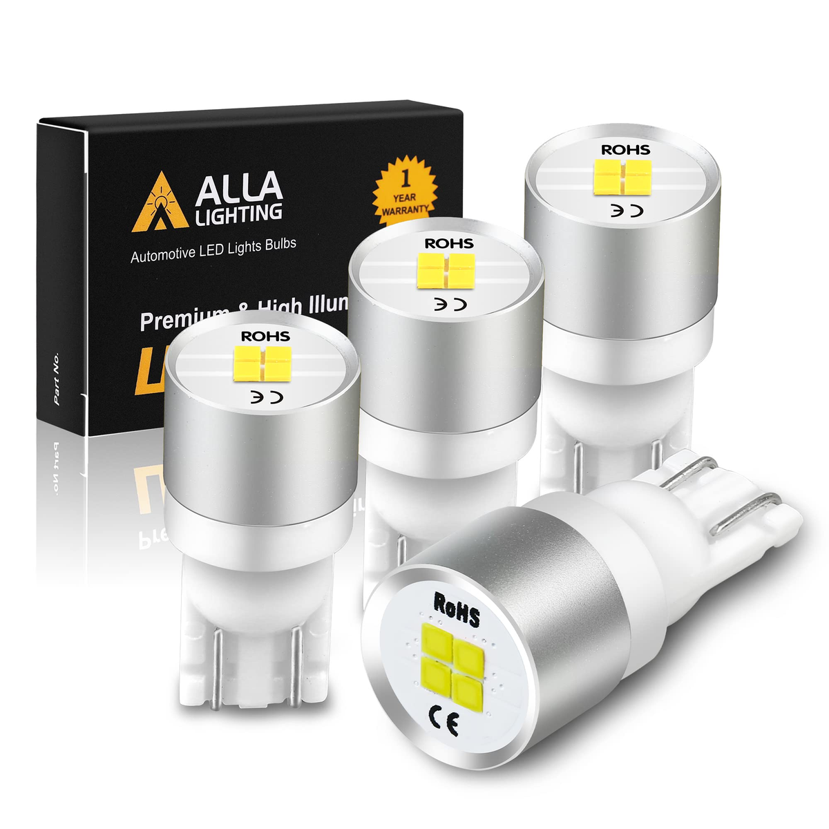 Alla Lighting 4x T10 194 Miniature LED Lights (4 Pack) – West Tech Shipping