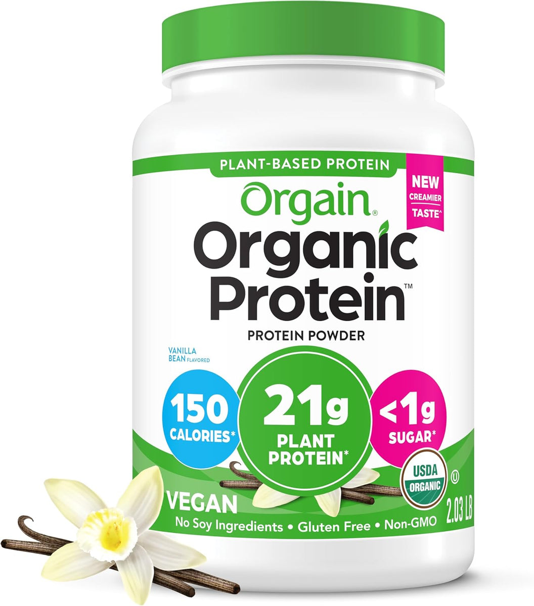 Orgain Organic Vegan Protein Powder, Vanilla Bean Flavor – West Tech ...