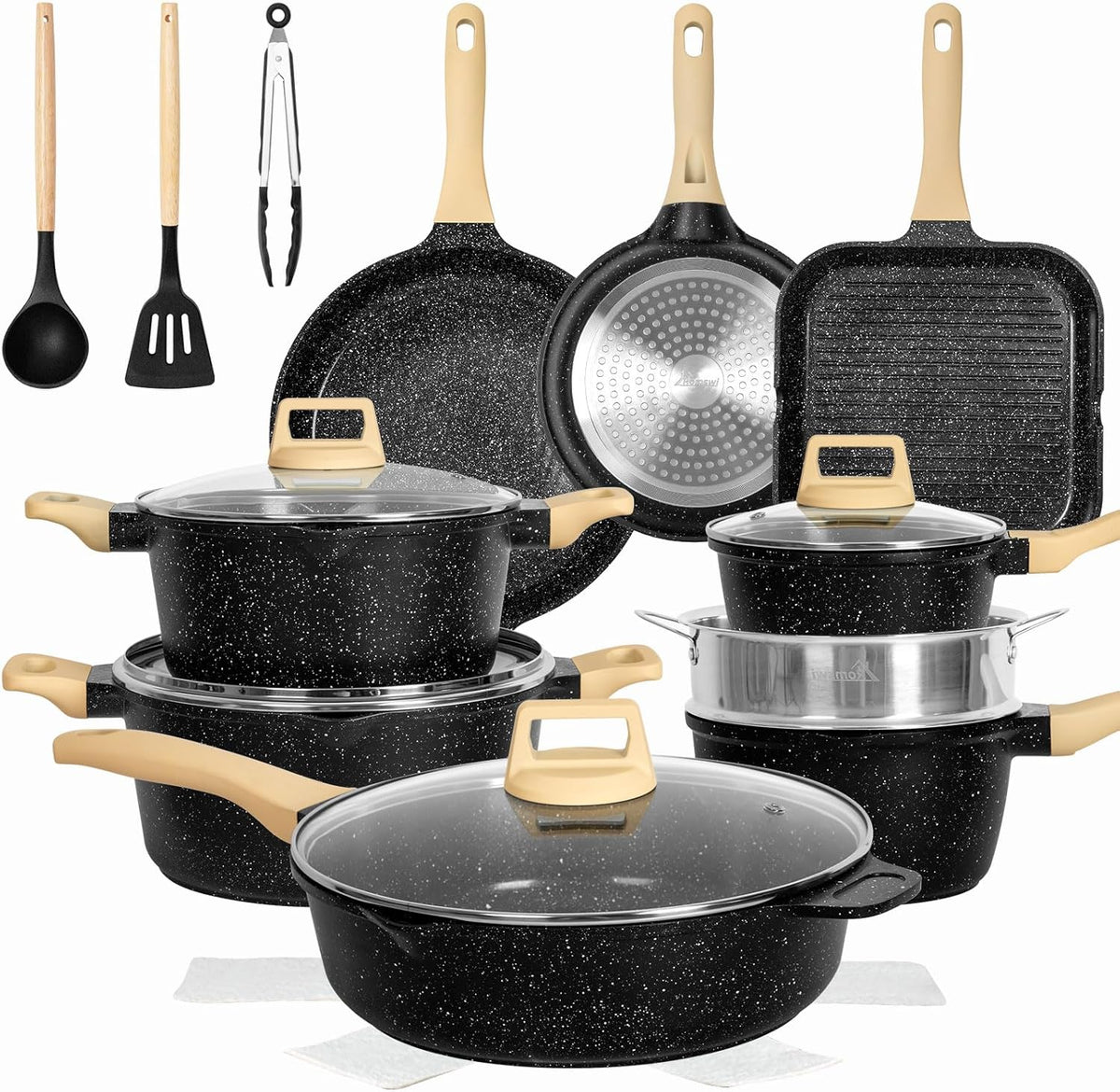 23 Piece Non-Stick, Kitchen Cookware Set – West Tech Shipping