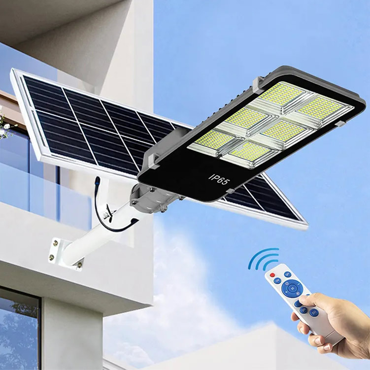 LED Solar Street Light with Pole & Solar Panel – West Tech Shipping