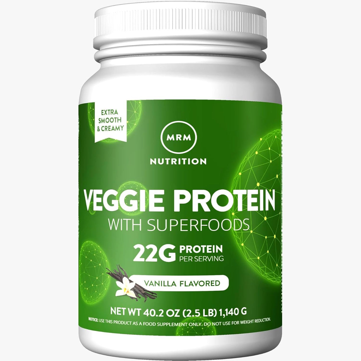 MRM - Veggie Protein Powder 20.1oz Vanilla Flavored – West Tech Shipping